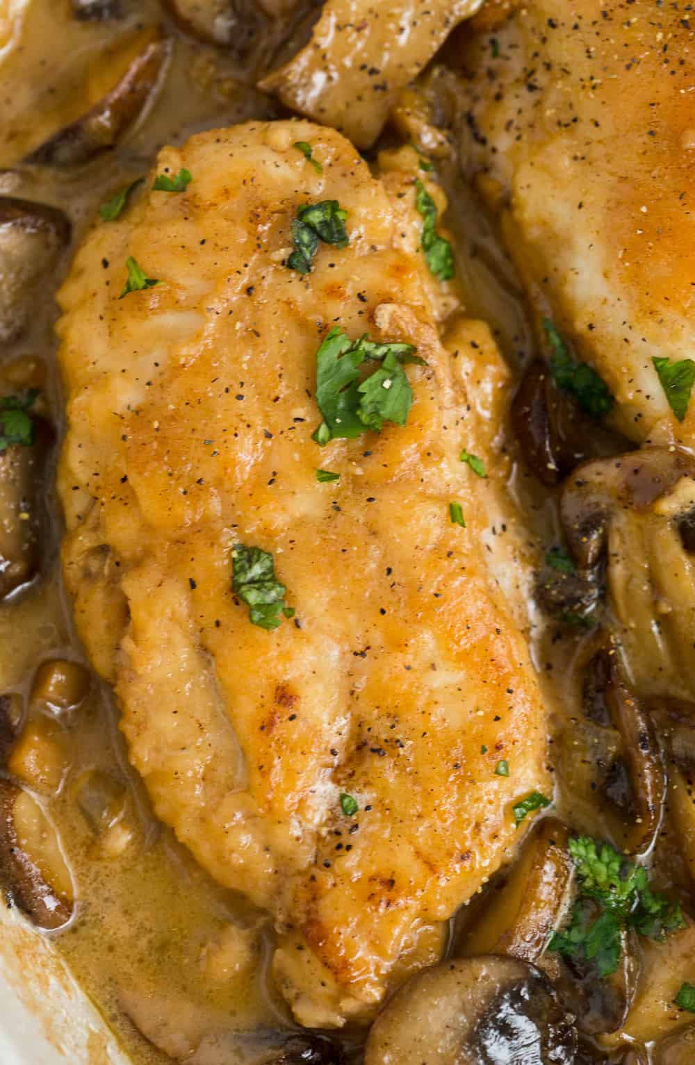 Easy Chicken Marsala Greens Chocolate