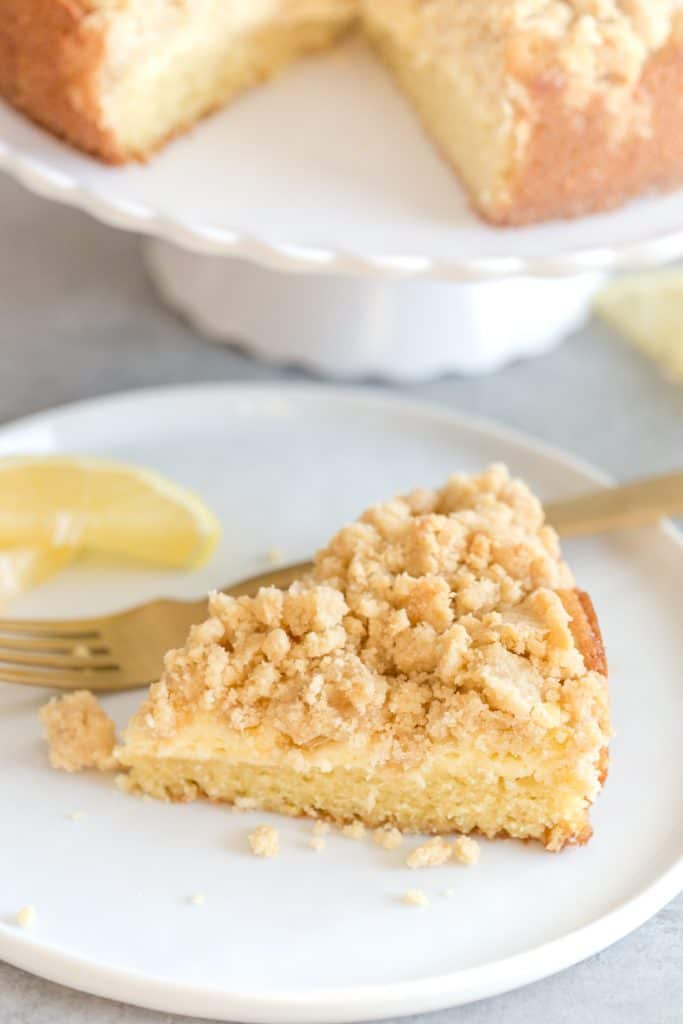 Lemon Coffee Cake with Cream Cheese Filling | greens & chocolate