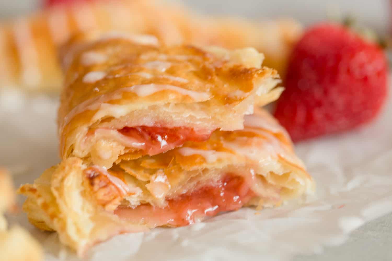 Strawberry Puff Pastry Turnovers | greens & chocolate