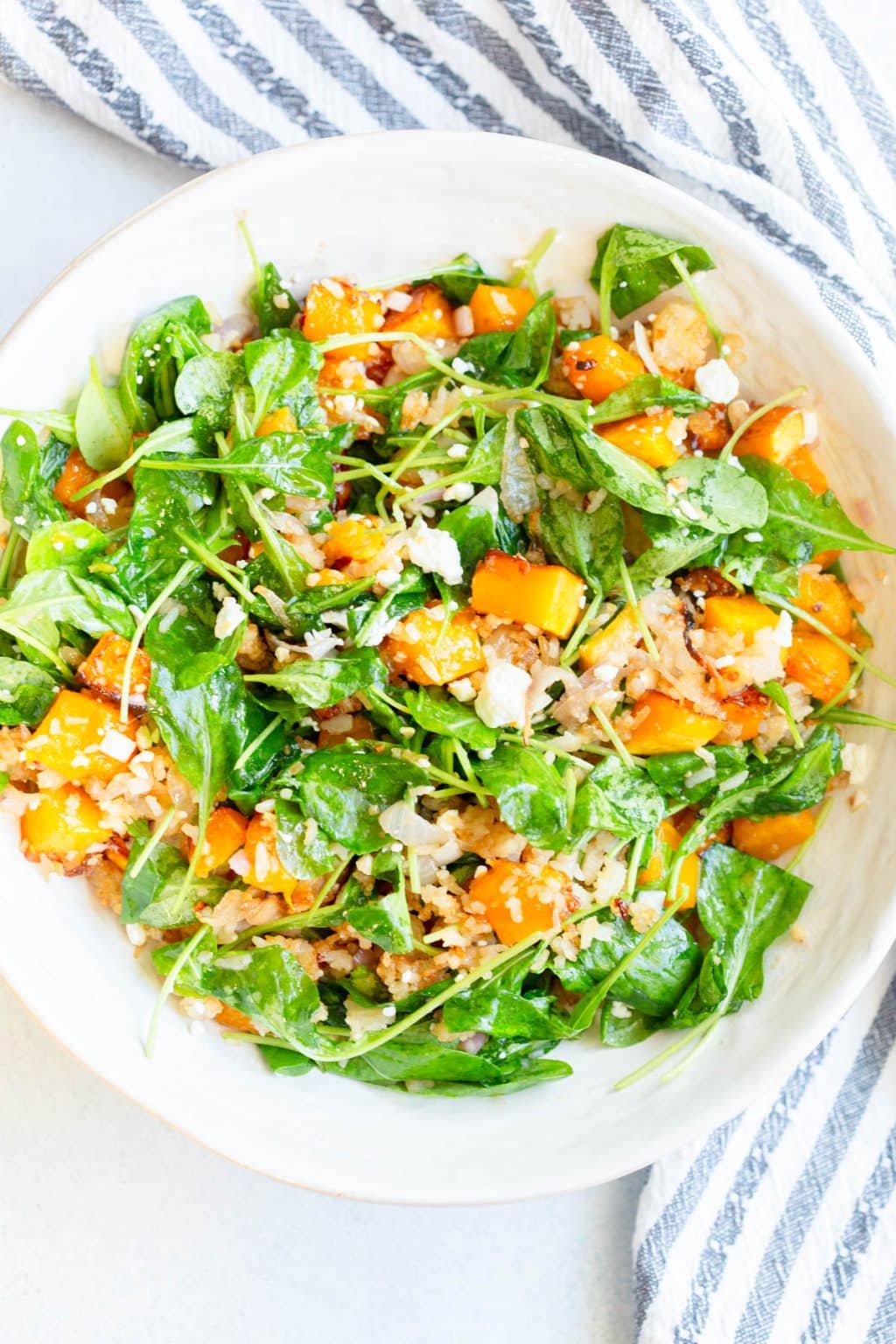 Winter Crispy Rice Salad | Greens & Chocolate